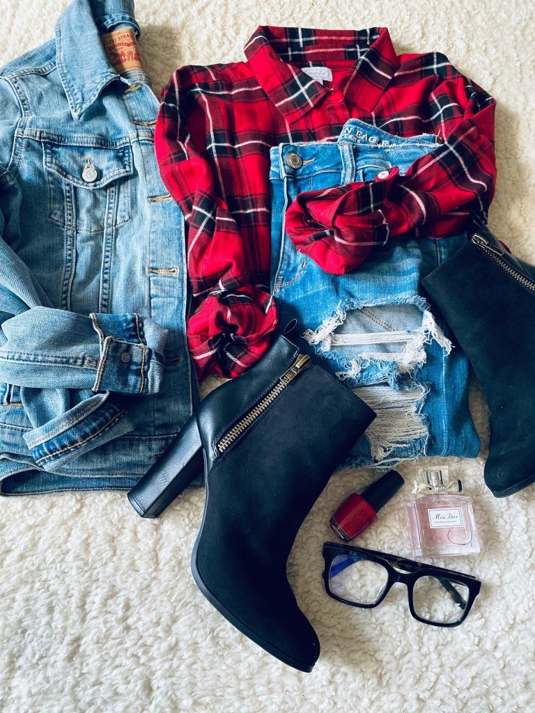 My Style: Collier Red Flannel Button Down - Talking With Tami