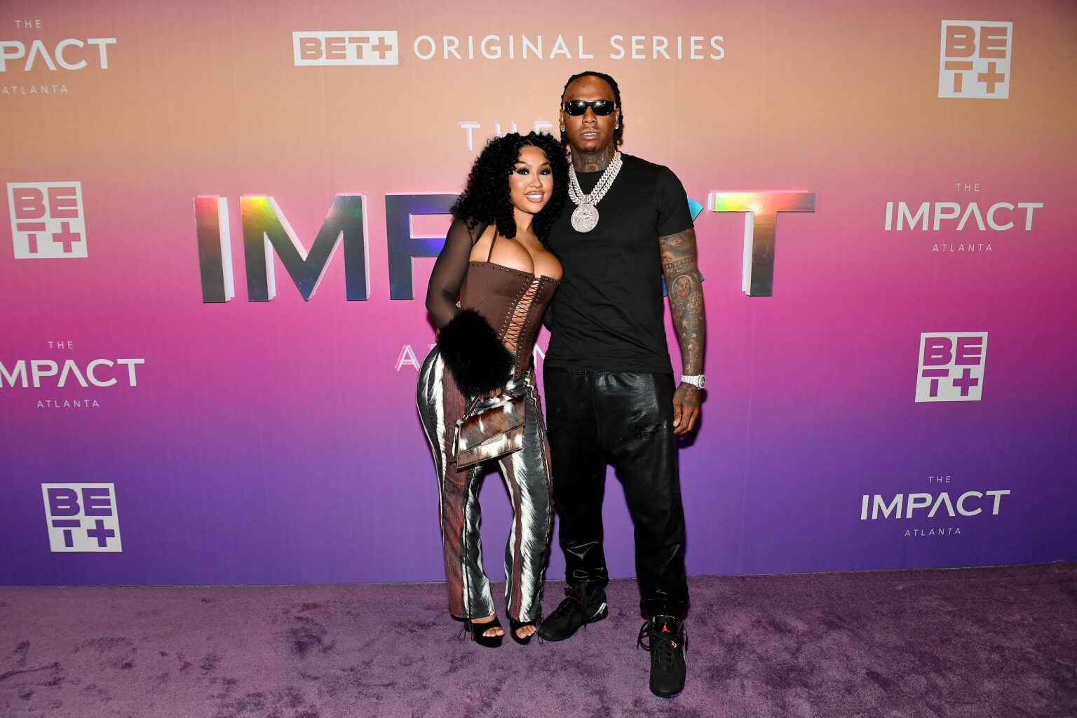 Wardrobe Breakdown: Ari Fletcher In Animal Print Pants At 'The Impact ...