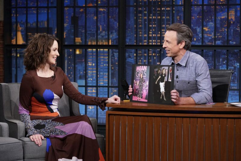 Wardrobe Breakdown: Tina Fey Maxi Dress On Seth Meyers - Talking With Tami