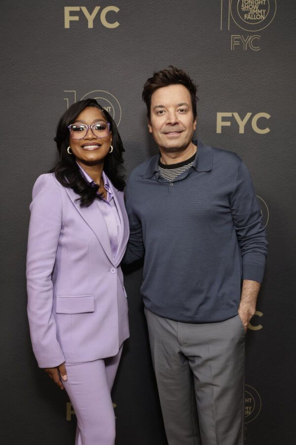 Wardrobe Breakdown: KeKe Palmer Lavender Suit At The Tonight Show With ...